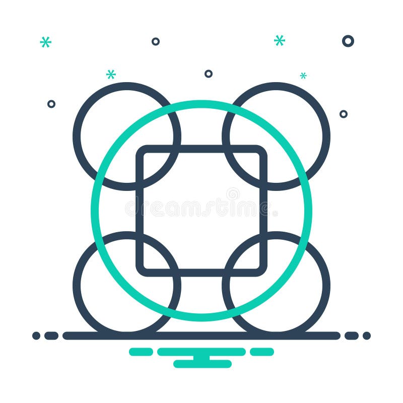 Mix Icon for Combinations, Merger and Combo Stock Vector - Illustration ...