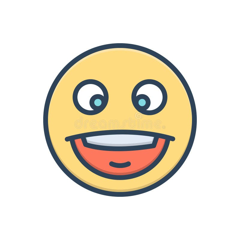 Color Illustration Icon for Comic, Humorous and Funny Stock Vector ...