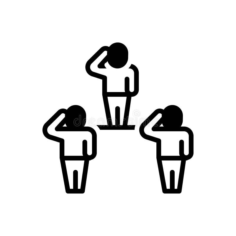 Black Solid Icon for Command, Mandate and Directive Stock Vector ...