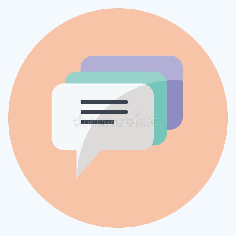 Icon Comments. Suitable for Feedback Symbol. Flat Style. Simple Design ...