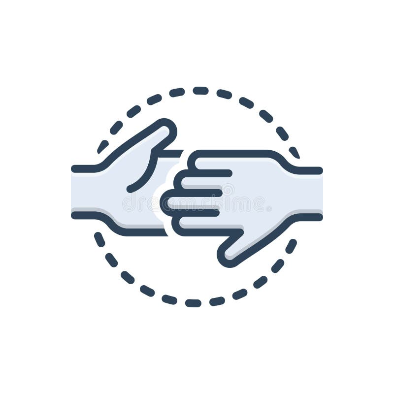 Color Illustration Icon for Committed, Attached and Devoted Stock ...