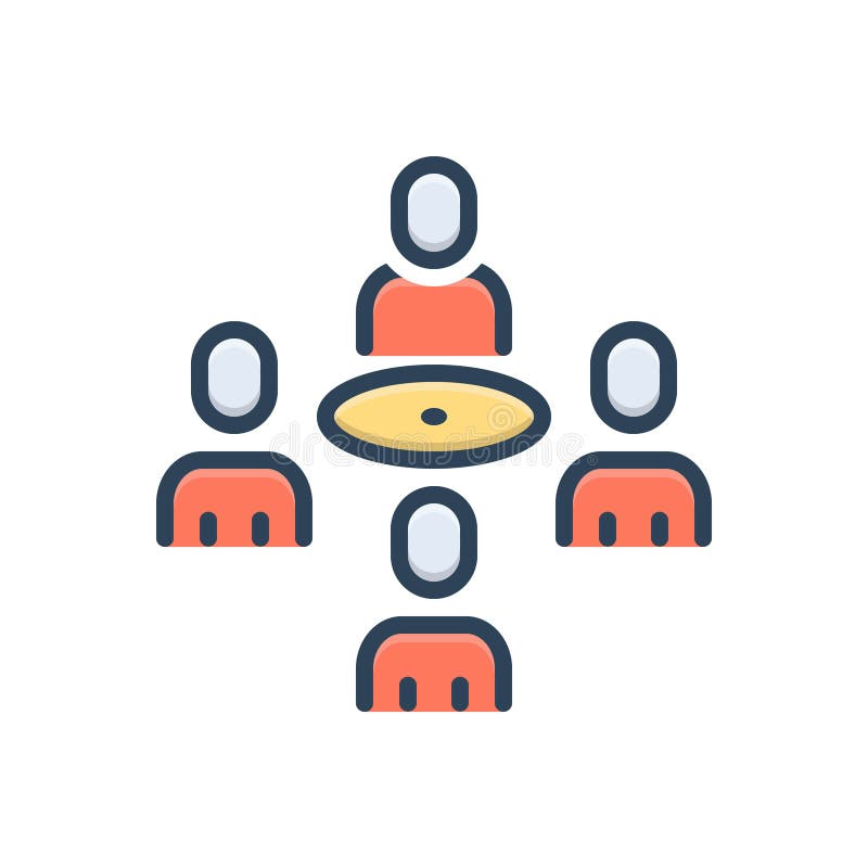 Color Illustration Icon for Committees, Board and Council Stock Vector ... Color Illustration Icon for Committees, Board and Council Stock Vector ...