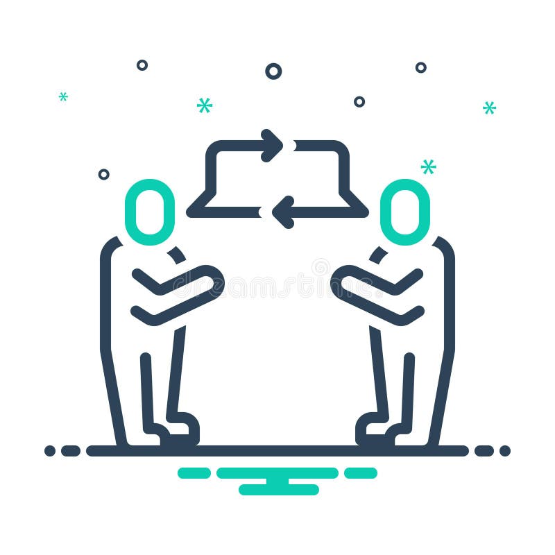 Mix Icon for Communication, Dialogue and Chat Stock Vector ...