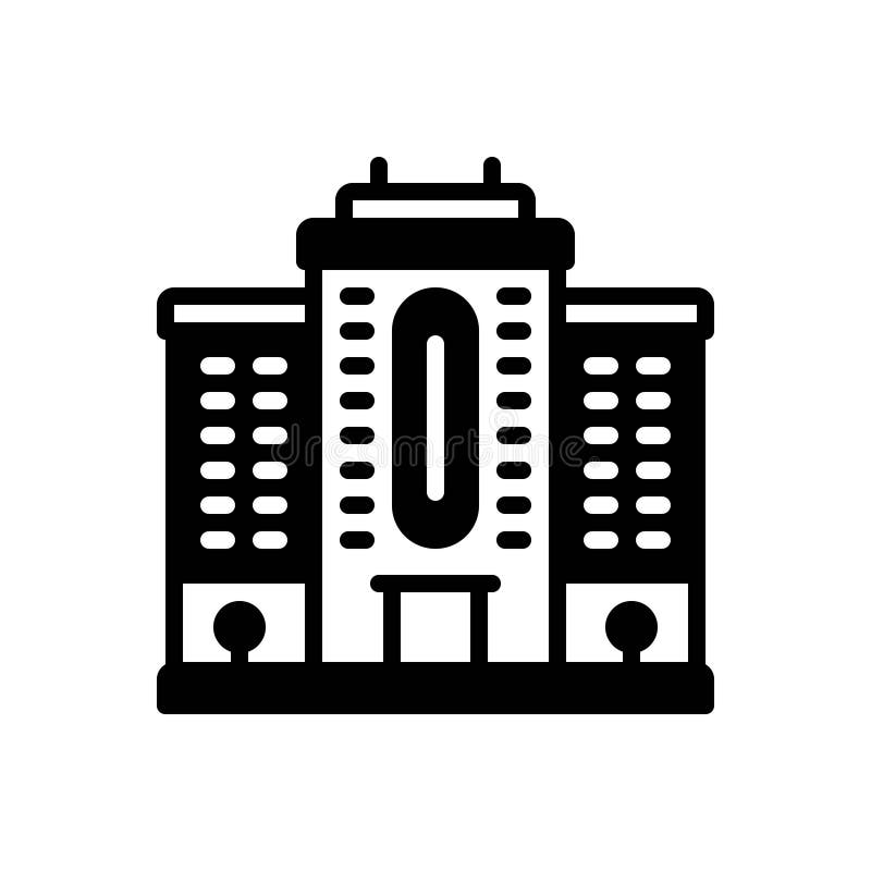 Black Solid Icon for Company, Business and Corporation Stock Vector ...