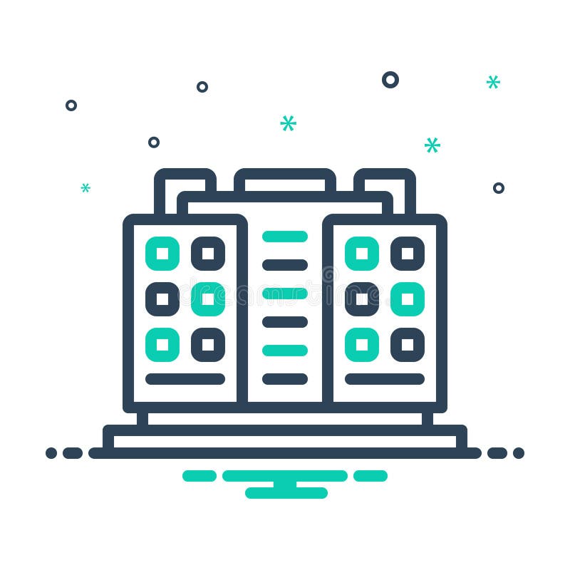 Mix Icon for Company, Share Market and Stock Market Stock Illustration ...