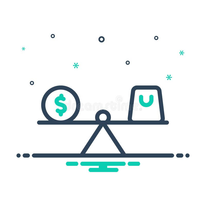 Mix Icon for Comparable, Compared and Different Stock Vector ...