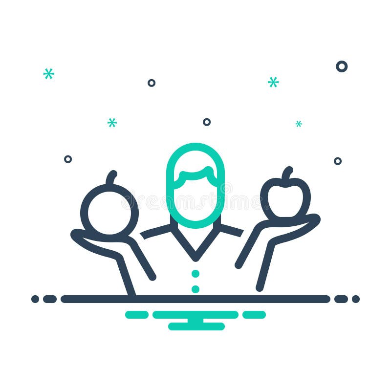 Mix Icon for Comparing, Comparison and Contrast Stock Vector ...