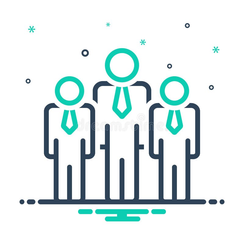 Mix Icon for Compete, Challenge and Contend Stock Illustration ...