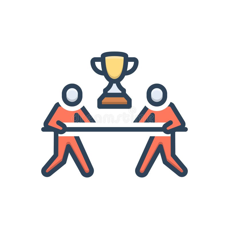 Color Illustration Icon for Competition, Rivalry and Championship Stock ...