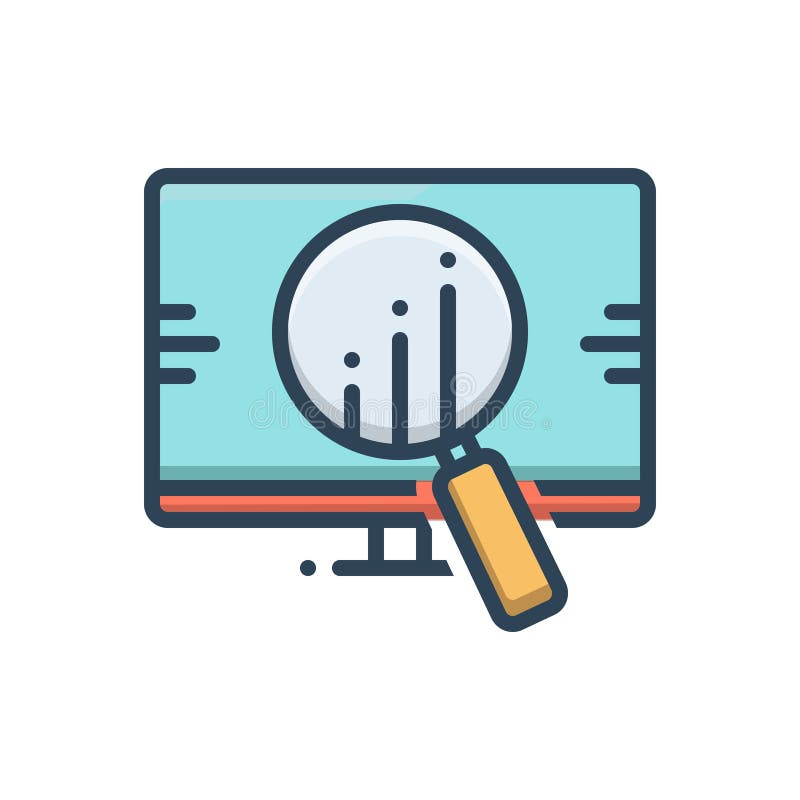 Color Illustration Icon for Competitive Analysis, Corporation and ...