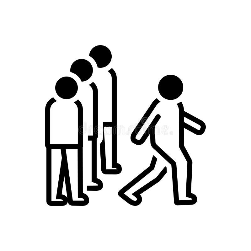 Black Solid Icon for Competitiveness, Rivalry and Emulation Stock ...