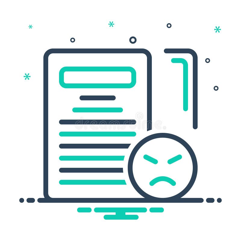 Mix Icon for Complaint, Grievance and Jeremiad Stock Vector ...