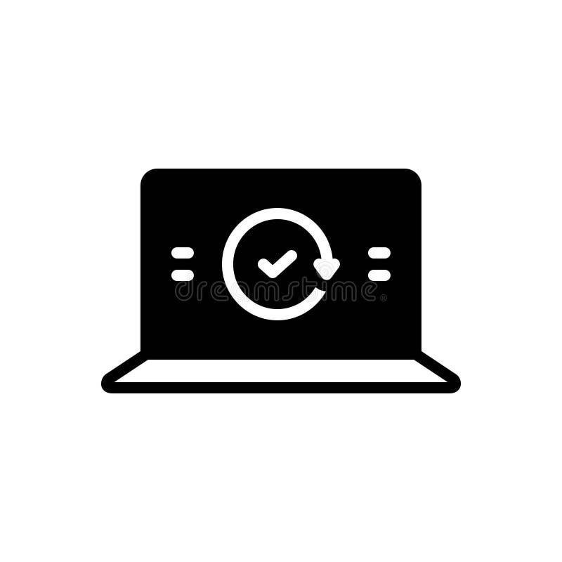 Black Solid Icon for Completely, Perfectly and Totally Stock Vector ...