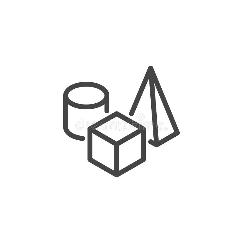 Icon on Composition, 3D Modeling and Visualization, Prototyping. Such ...