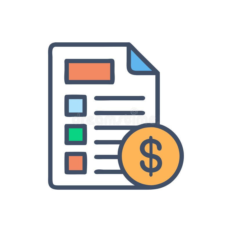 Comprehensive Budget Plan Icon Stock Vector - Illustration of strategy ...