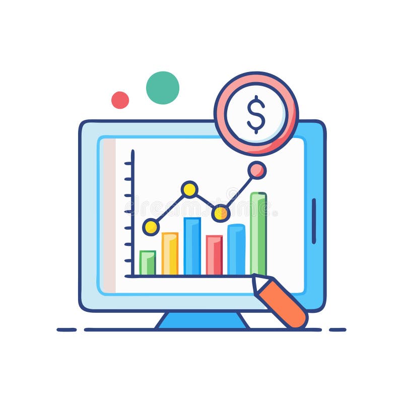 Market analysis logos stock vector. Illustration of inspect - 99109062