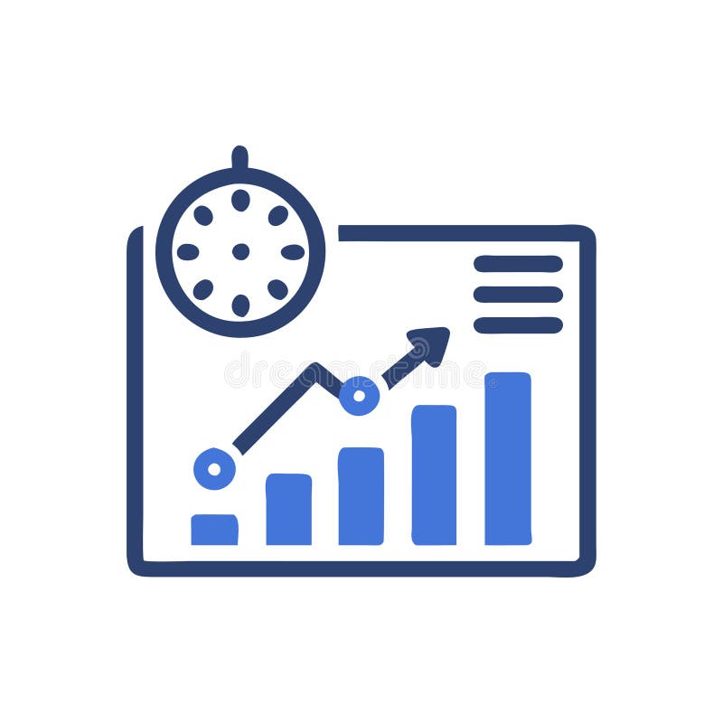 Icon for Comprehensive Productivity Metrics Overview Stock Vector ...