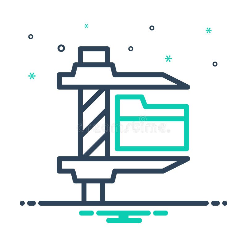 Mix Icon for Compressed, Press and Clamp Stock Vector - Illustration of ...