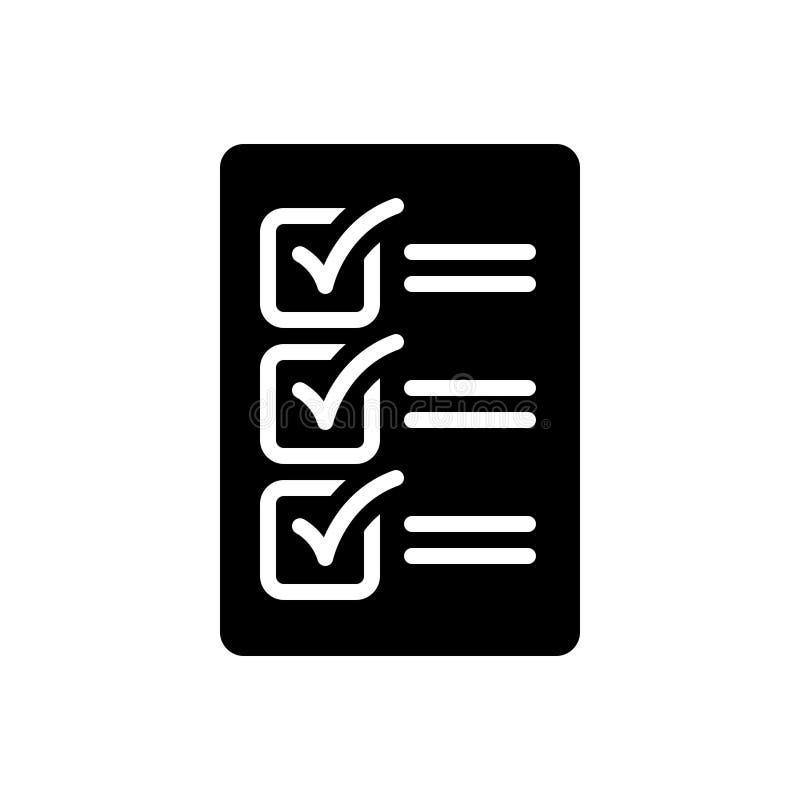 Black Solid Icon for Compulsory, Mandatory and Obligatory Stock Vector ...