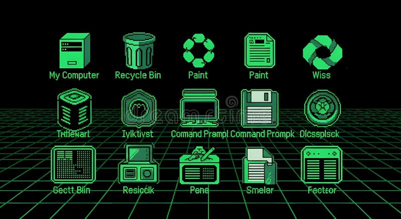 Retro Command Prompt Terminal Displays Stock Photos - Free & Royalty ...