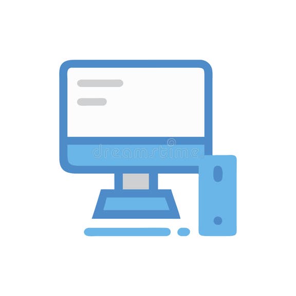 Icon of Computer Technology Stock Photo - Illustration of development ...