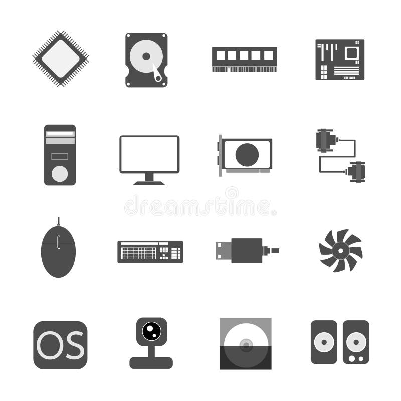 Icon Computer Vector Illustration Stock Vector - Illustration of sound ...