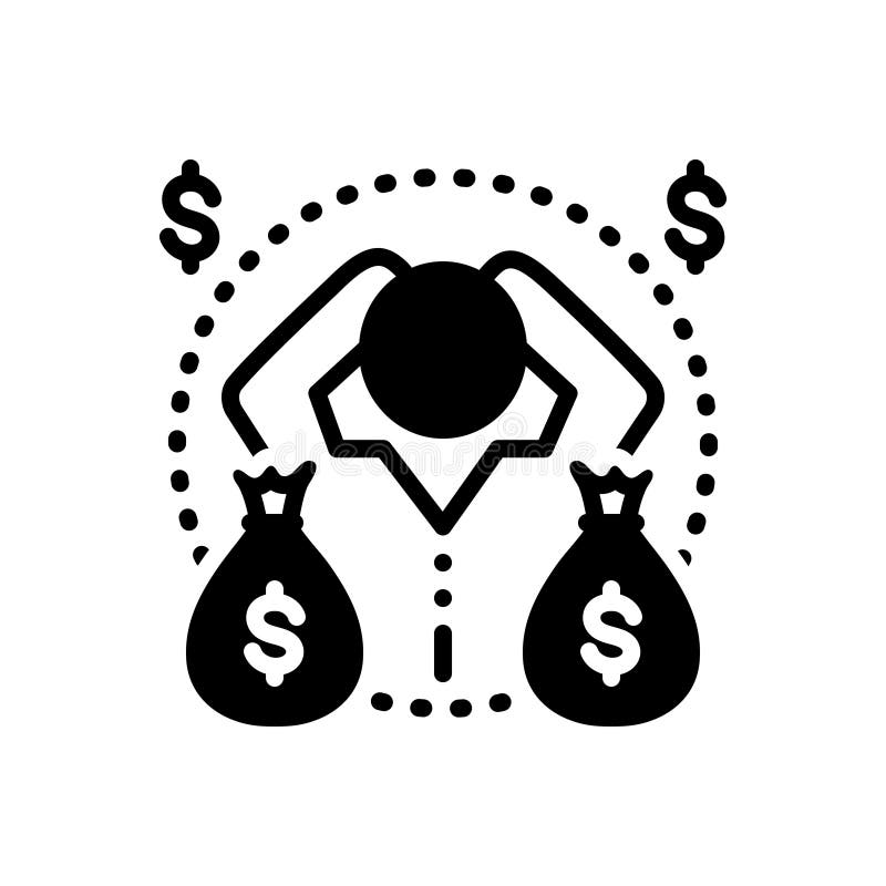 Black Solid Icon for Conceited, Arrogant and Haughty Stock Vector ...