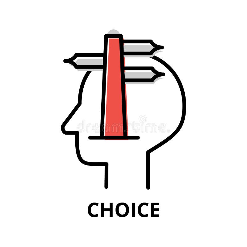 Choice brain stock vector. Illustration of choice, crowd - 34843052