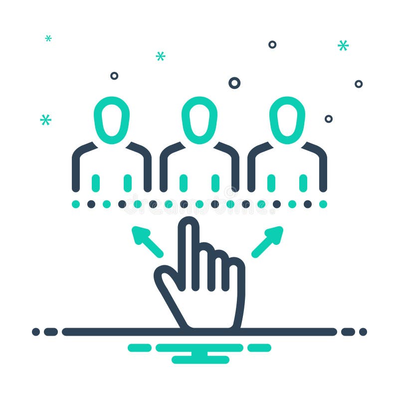 Mix Icon for Conclude, Educe and Adduce Stock Illustration ...