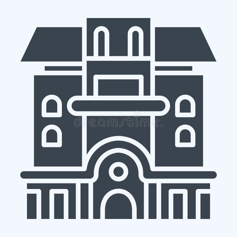 Icon Condominium. Related To Accommodations Symbol. Glyph Style. Simple ...