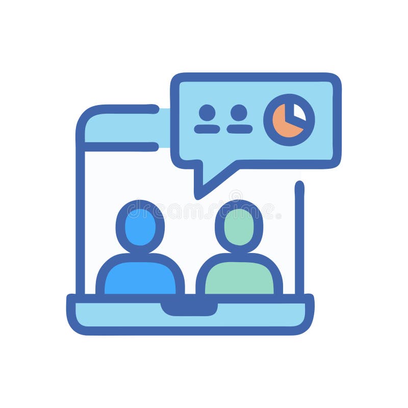 Icon for Conference Calls in Meetings Stock Vector - Illustration of ...