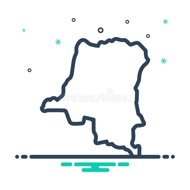 Mix Icon for Congo, Democratic Republic of Congo and Region Stock ...