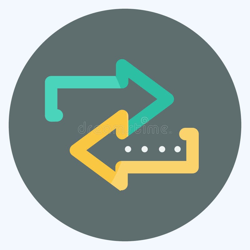 Icon Connection. Suitable for Education Symbol. Flat Style. Simple ...