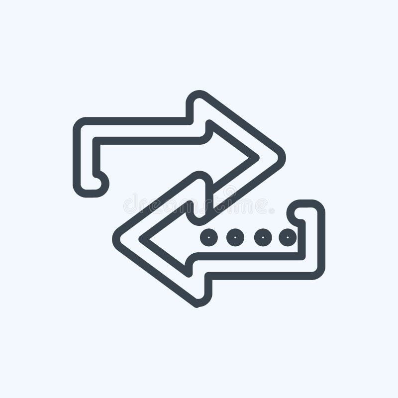 Icon Connection. Suitable for Education Symbol. Line Style. Simple ...