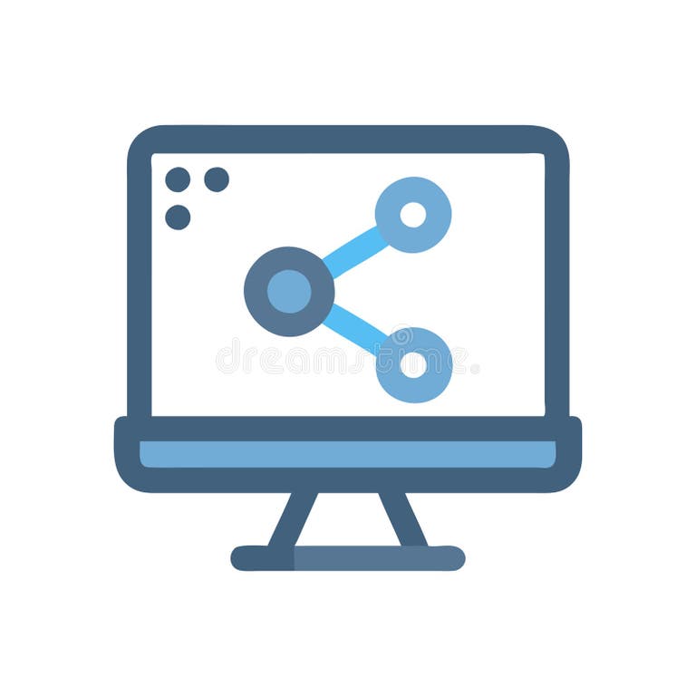 Icon for Connectivity with Screens Stock Vector - Illustration of ...