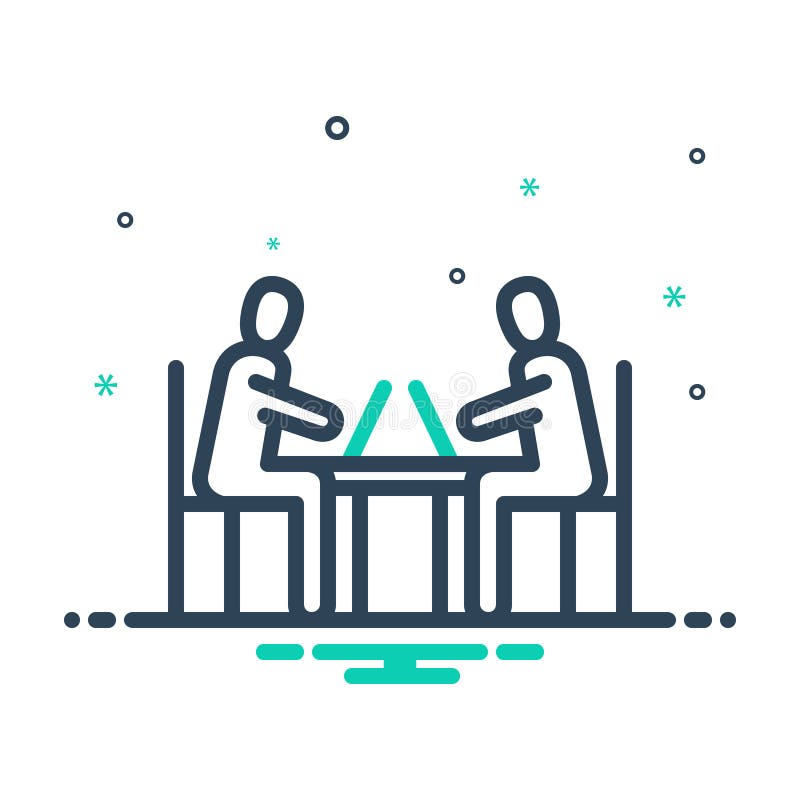 Mix Icon for Considerable, Employee and Discuss Stock Vector ...