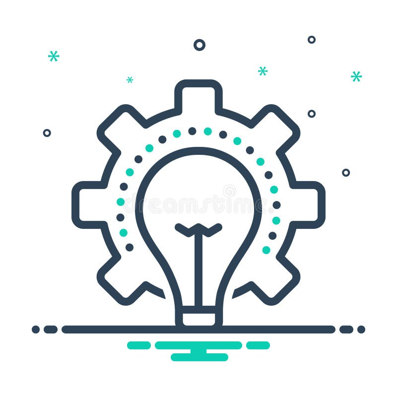 Mix Icon for Consideration, Idea and Consideration Stock Vector ...