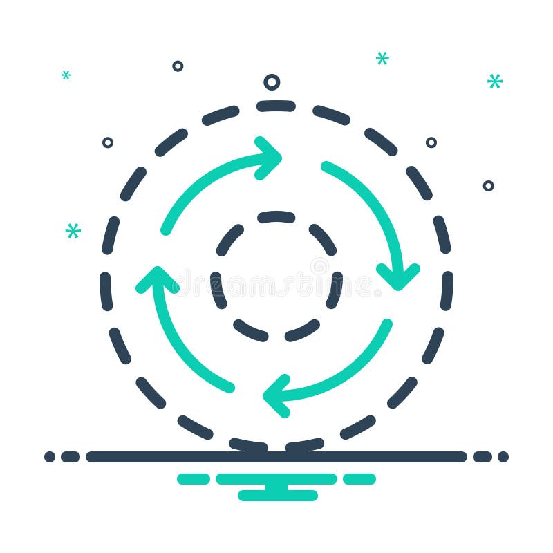 Mix Icon for Consistent, Constant and Consistency Stock Vector ...