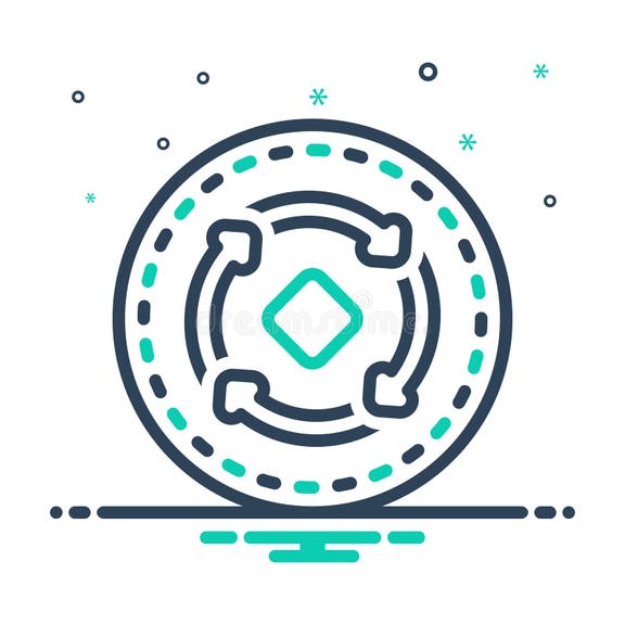 Mix Icon for Consists, Repeat and Round Stock Illustration ...