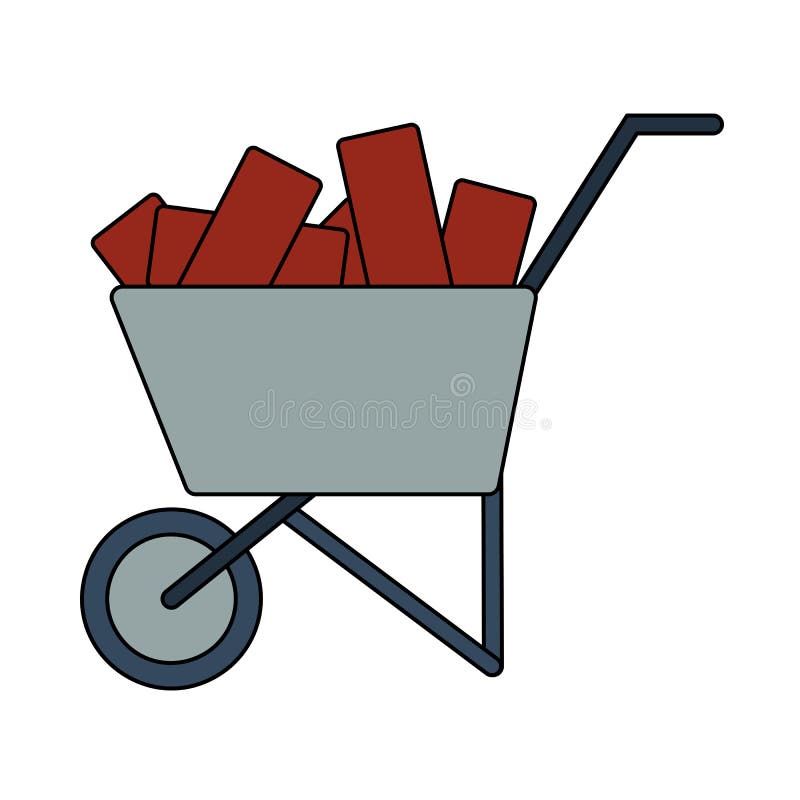 Icon of Construction Cart stock vector. Illustration of transportation ...
