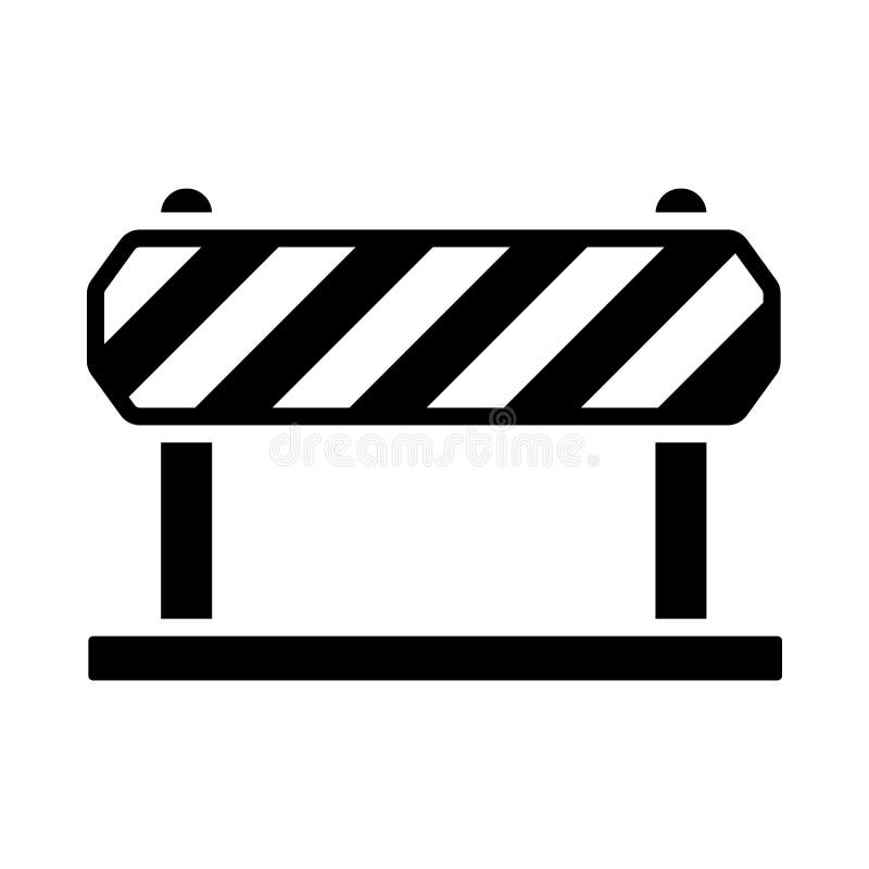 Icon of Construction Fence stock vector. Illustration of construction ...