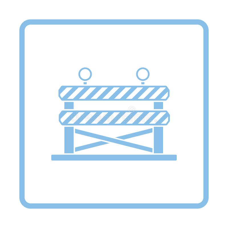 Icon of construction fence stock vector. Illustration of palisade ...