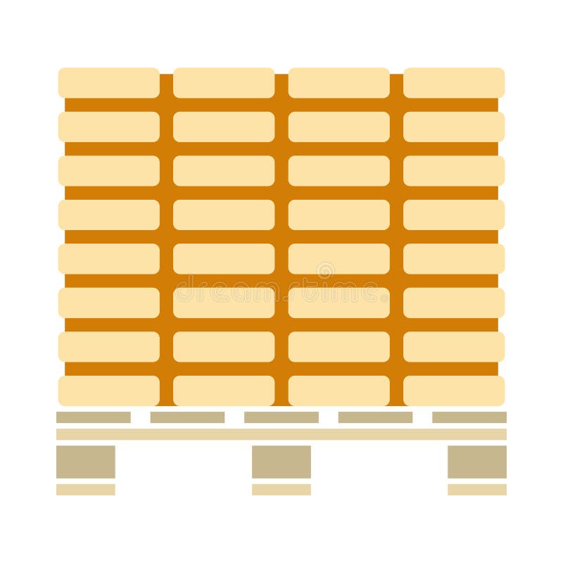 Icon of Construction Pallet Stock Vector - Illustration of pallet ...