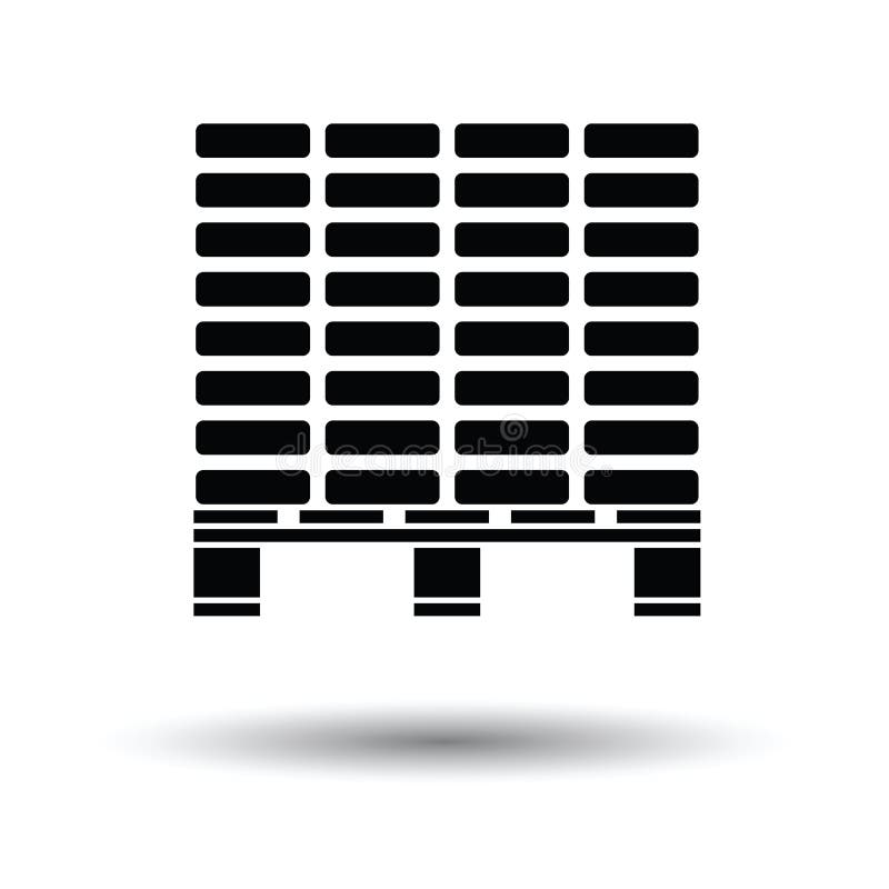 Icon of Construction Pallet Stock Vector - Illustration of construction ...