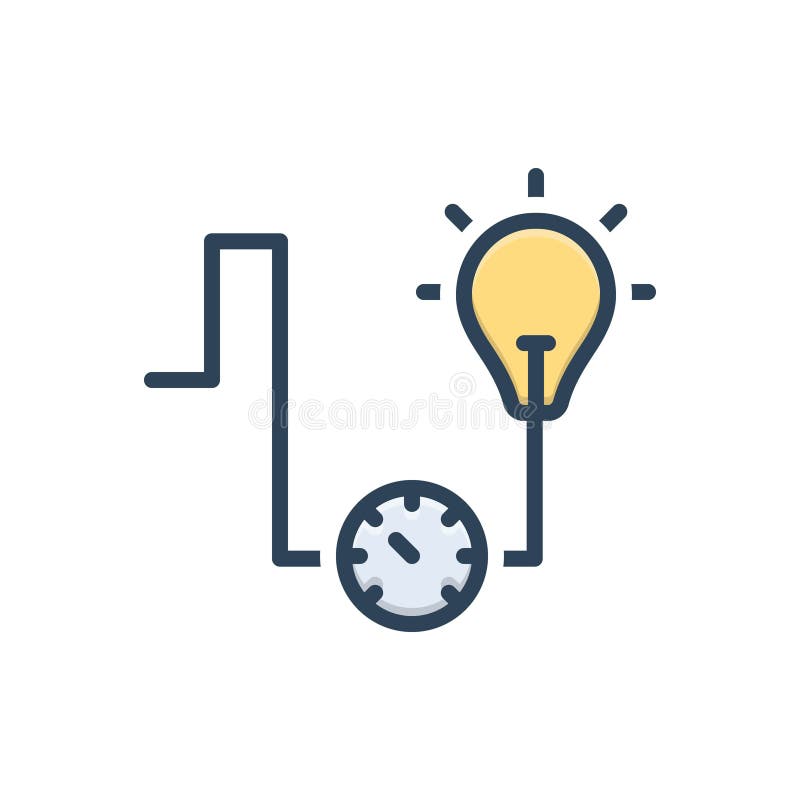 Color Illustration Icon for Consumption, Expenditure and Output Stock ...