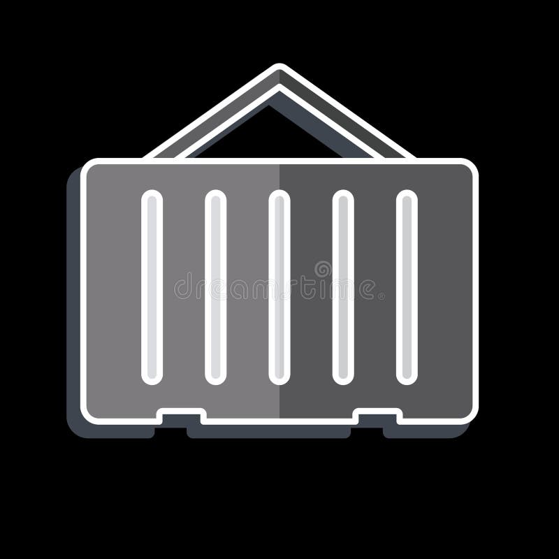 Icon Container. Related To Building Material Symbol. Glossy Style ...