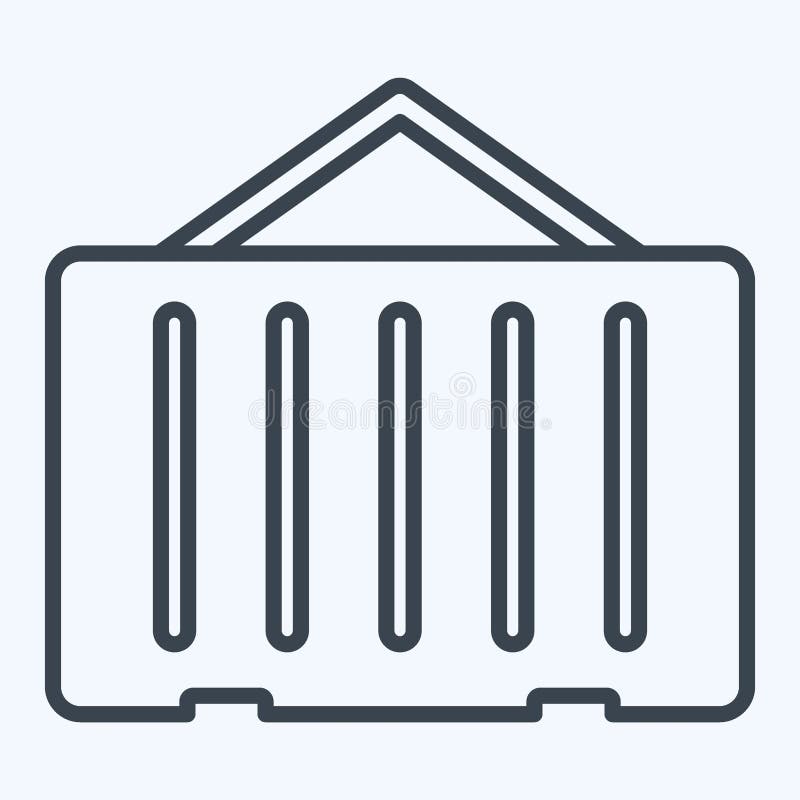 Icon Container. Related To Building Material Symbol. Line Style. Simple ...