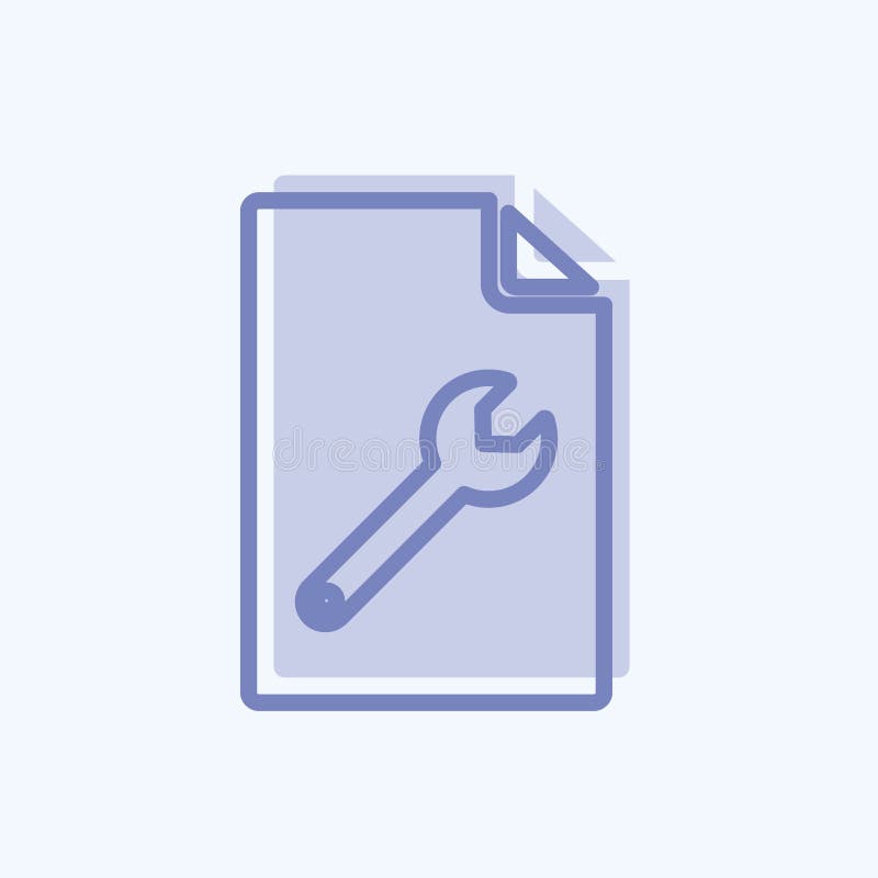 Icon Content Management. Suitable for it Services Symbol. Two Tone ...