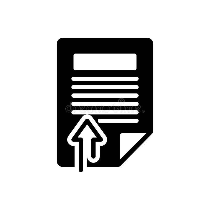 Black Solid Icon for Context, Theme and Topic Stock Vector ...