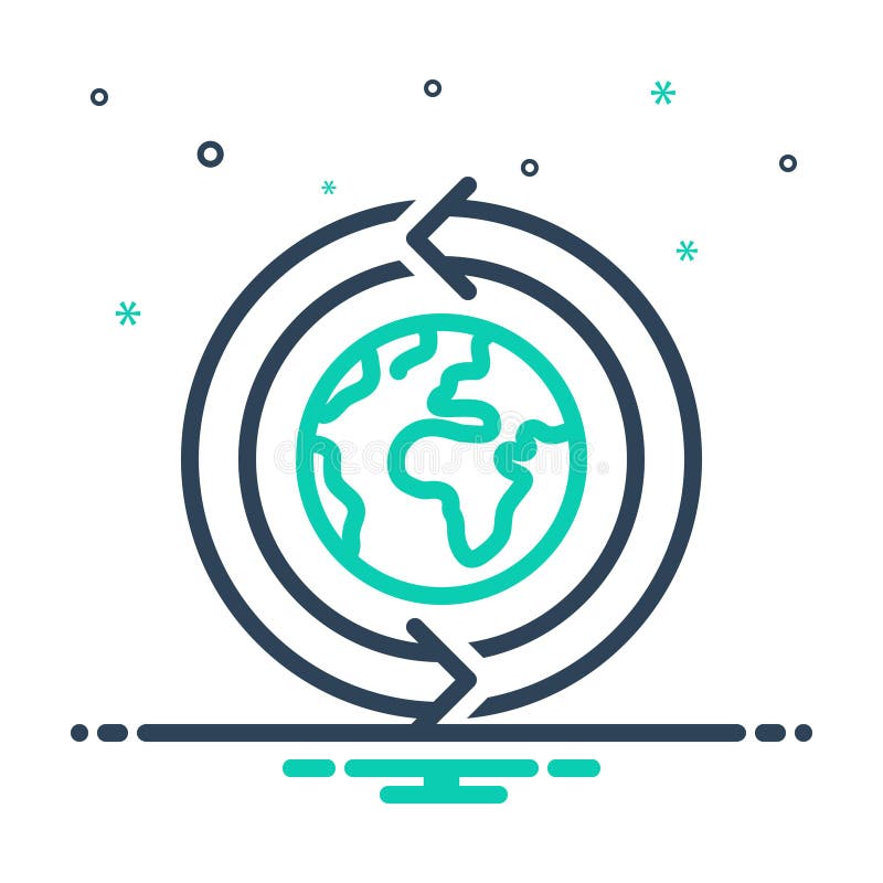 Mix Icon for Continuity, Continuous and Sustained Stock Illustration ...